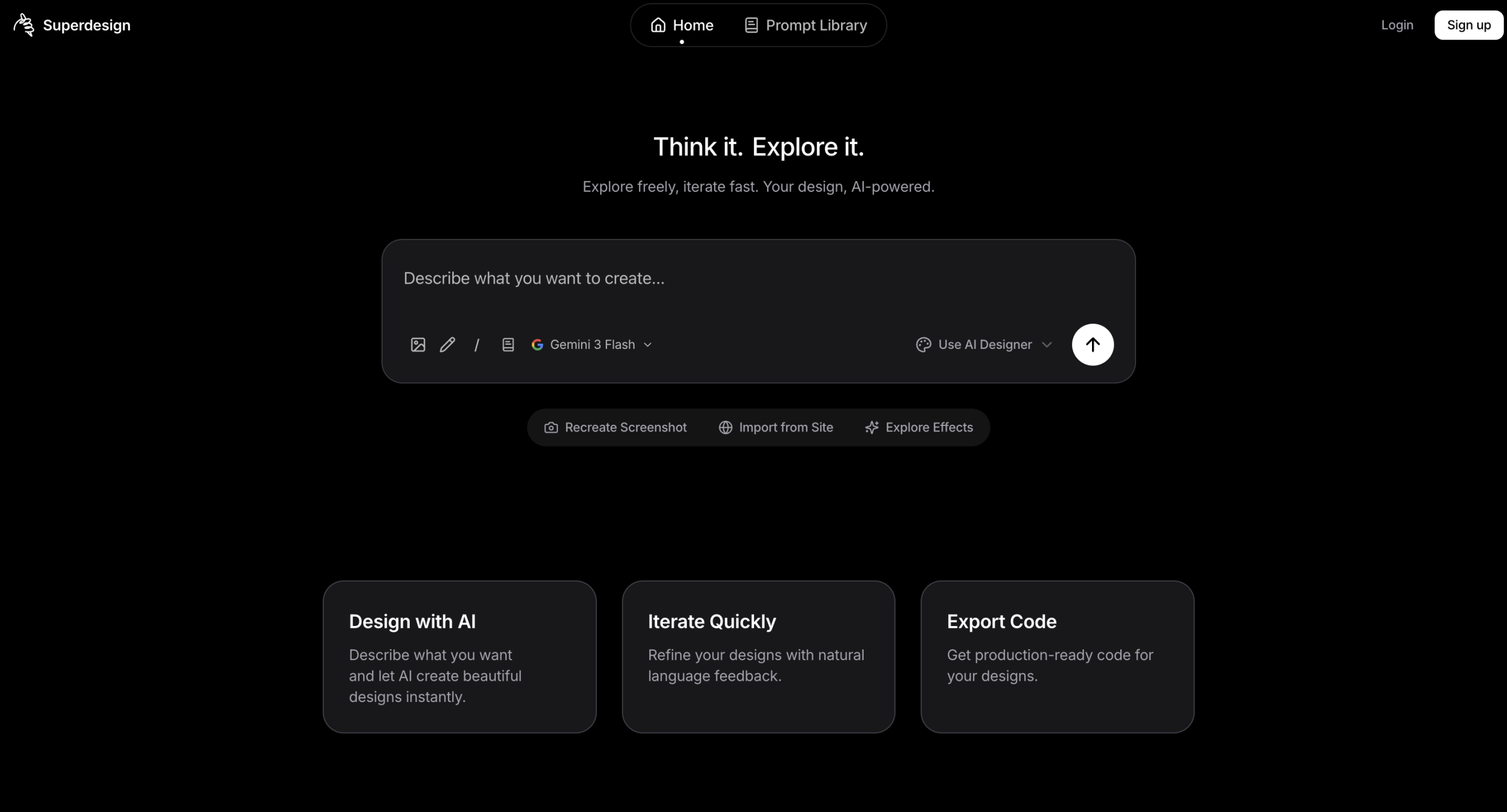 Superdesign: AI prompt library and design agent for UI styles and ...