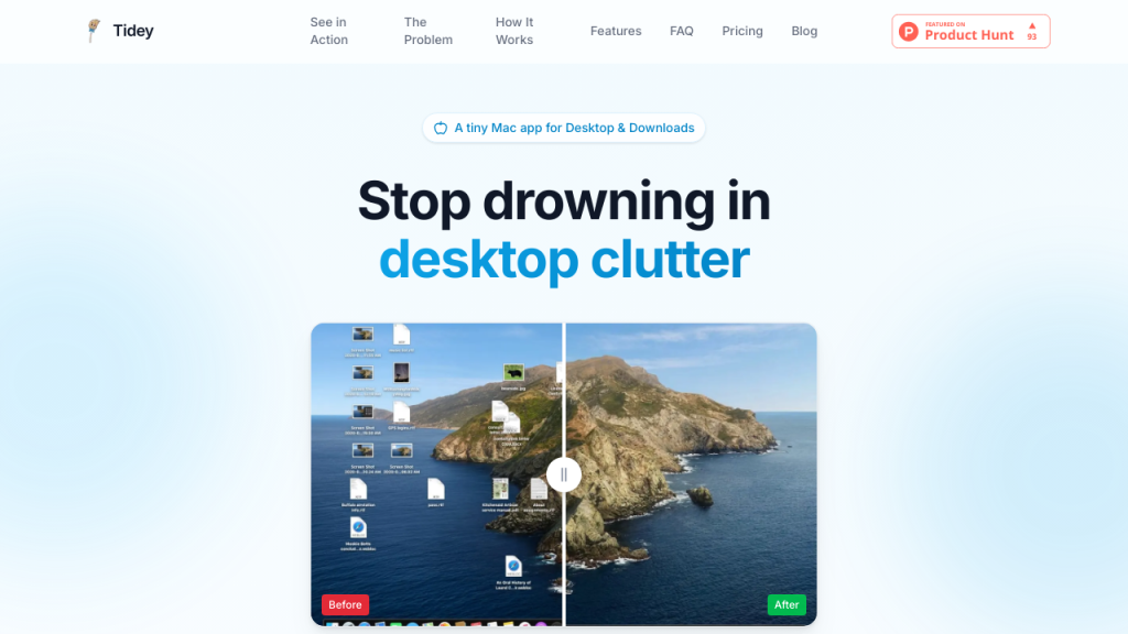 Tidey: Fast Desktop Triage for Mac | ChatGate